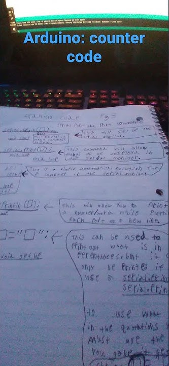 arduino: counter code - YouTube