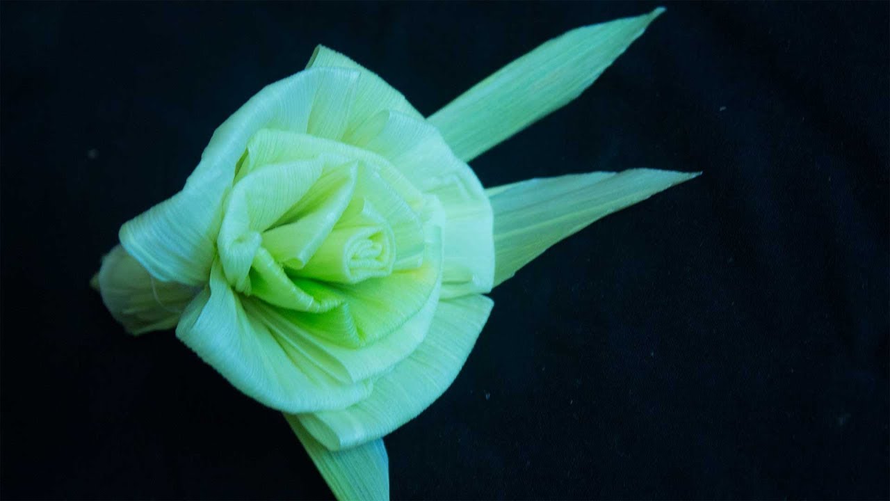 Corn Husk Flowers | Flowers Making From Waste Materials | corn husk ...