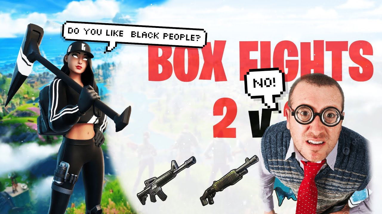 Quiet Racist Nerd gets flamed - Pandvil 2v2 Box Fights - YouTube