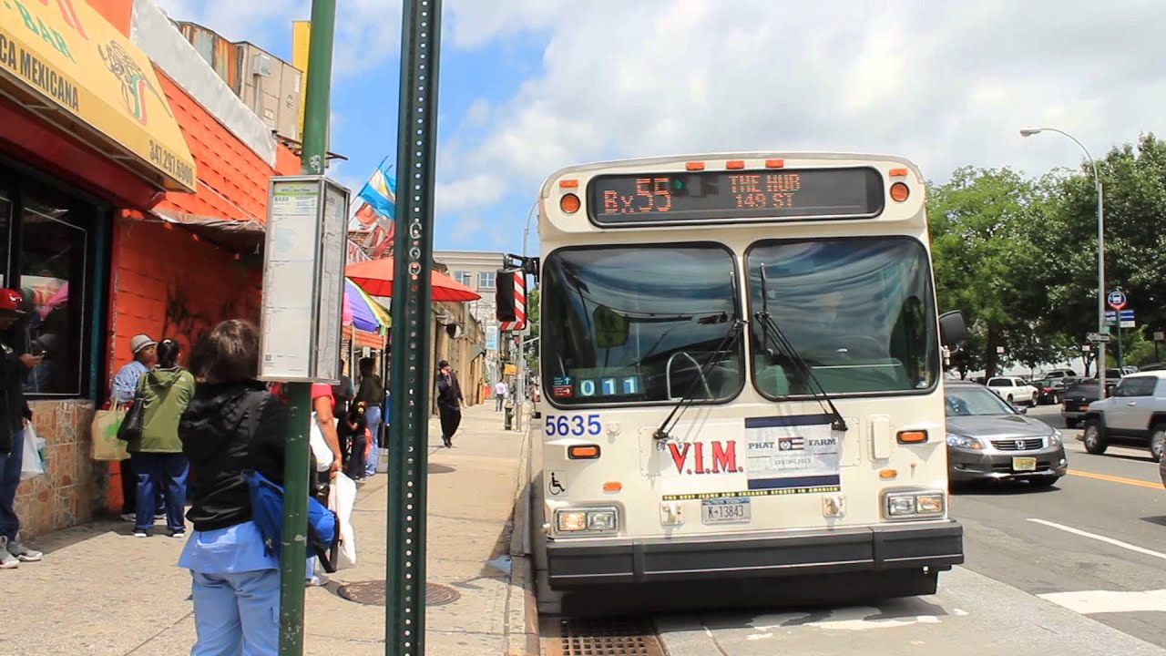 MaBSTOA Bus: Mott Haven bound D60HF Bx55 at 3rd Ave & E. 180th St - YouTube