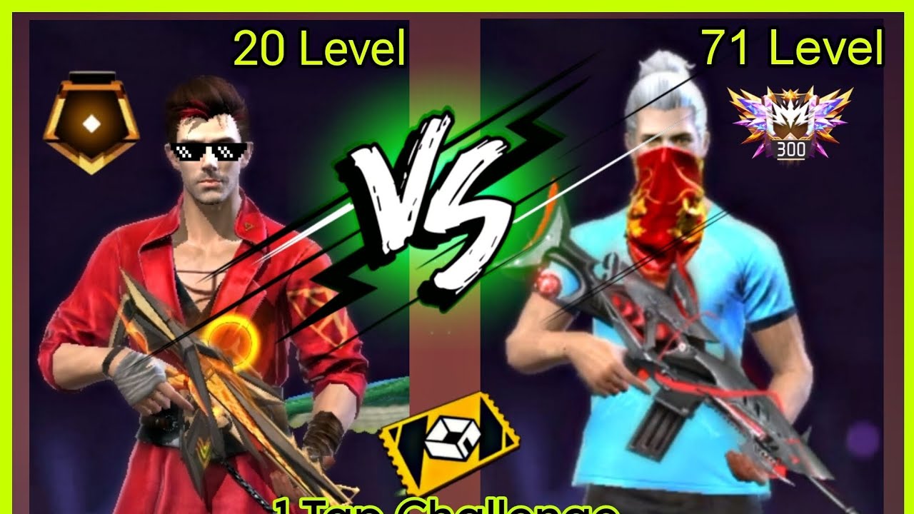 20.level ff player vs 71. level player ..#ff #freefire #gaming #rx ...