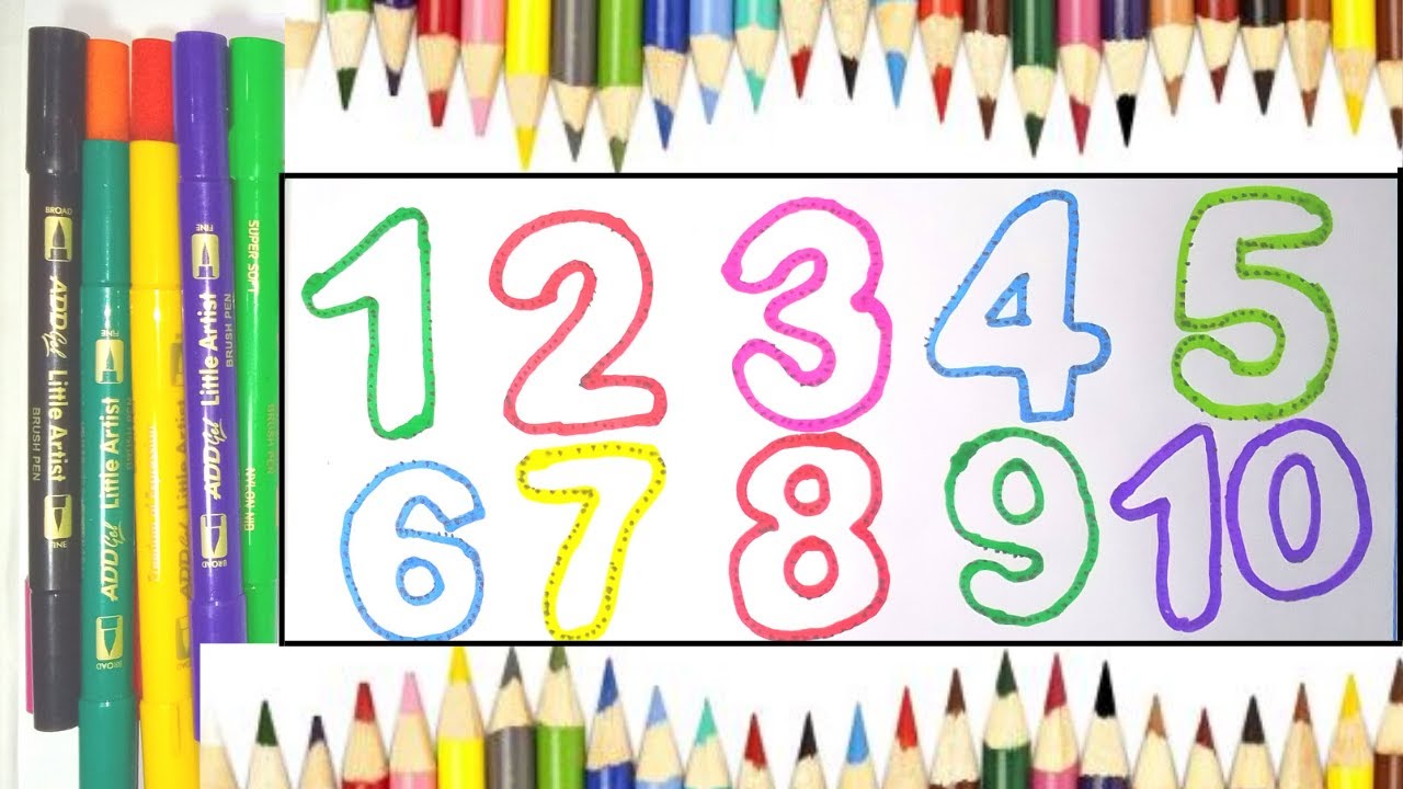 123 Dotted Tracing Lines | Learn 1 To 10 Numbers, छोटे बच्चो की पढ़ाई ...