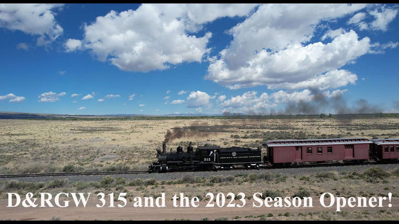 D&RGW 315, the 2023 Season Opener and a Bear at the C&TSR! - YouTube