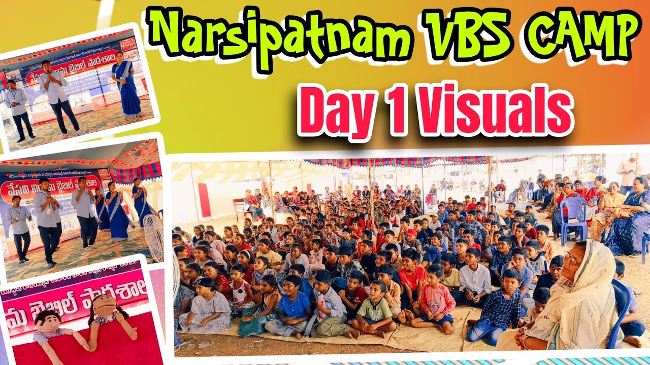 VBS-CHILDREN DEVELOPMENT PROGRAM-NARSIPATNAM || పిల్లల ఆధ్యాత్మిక సదస్సు - నర్సీపట్నం Dt:24-04 ...