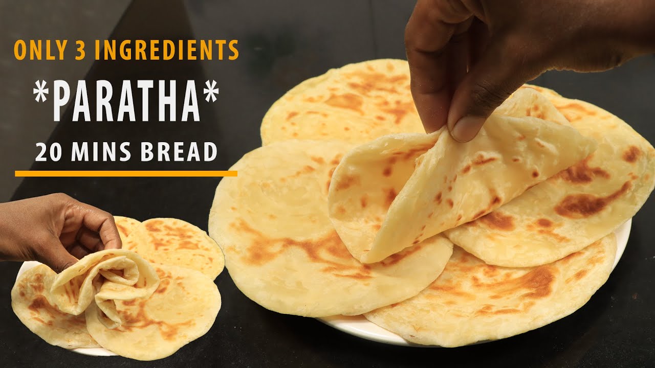 only 3 ingredients and 20 mins paratha (bread) it has never failed me ...