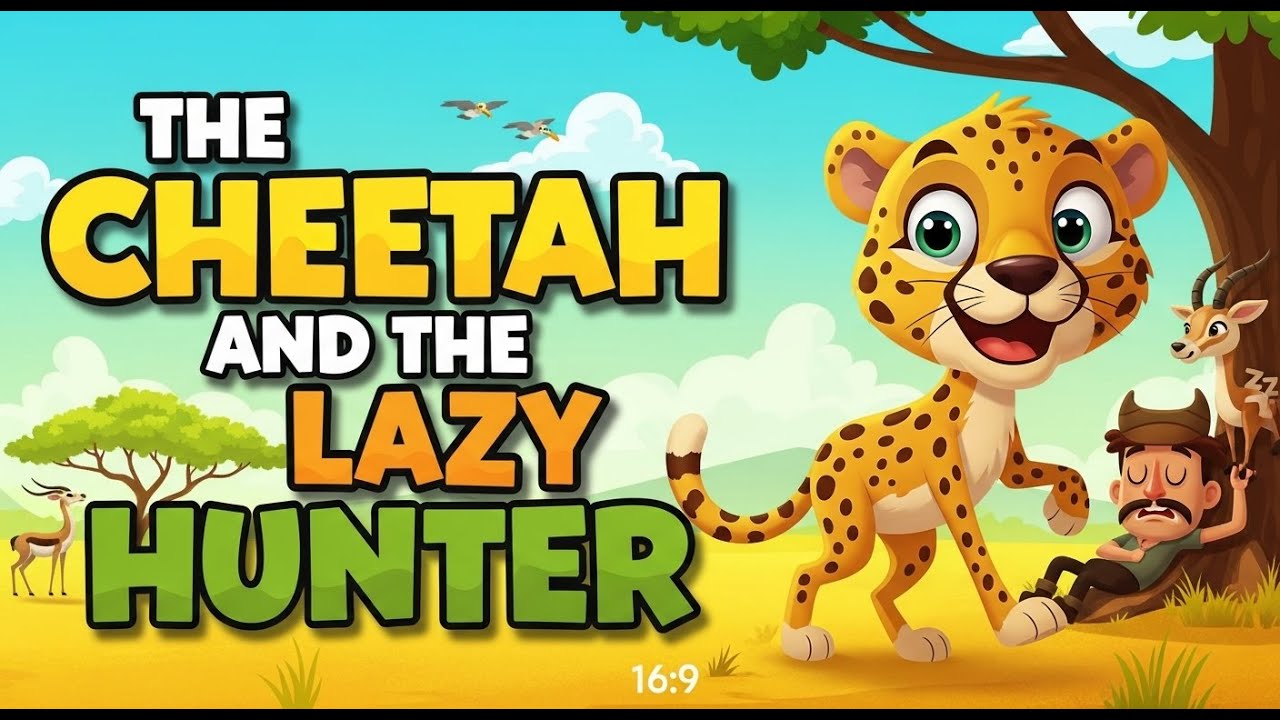 The Cheetah and the Lazy Hunter – Wise English Moral Story for Kids ...