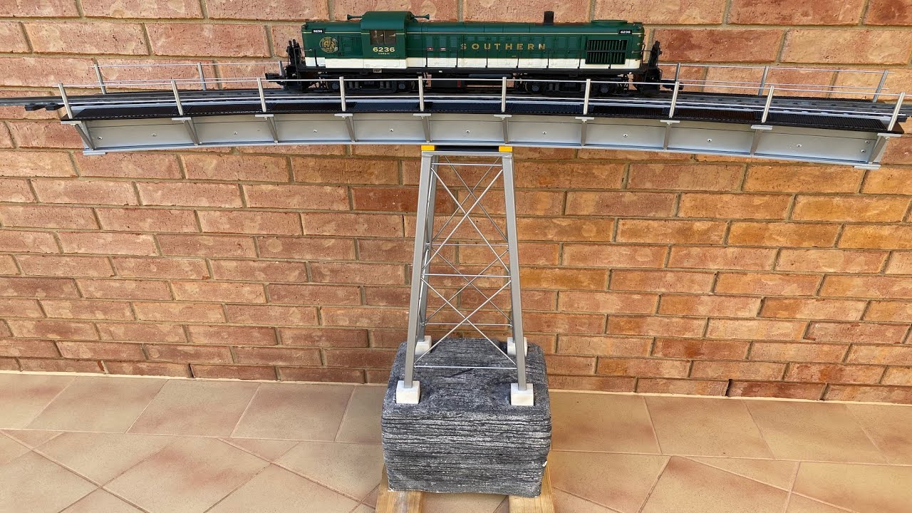 G-Scale Garden Train Curved Steel Girder Bridge - Update 5 | By PJ ...