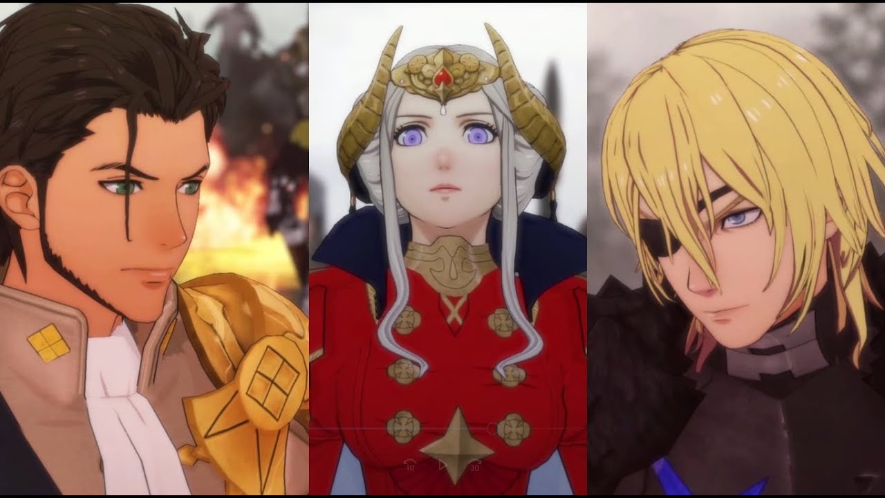 Claude, Edelgard and Dimitri Rematch at Gronder Field | Fire Emblem ...