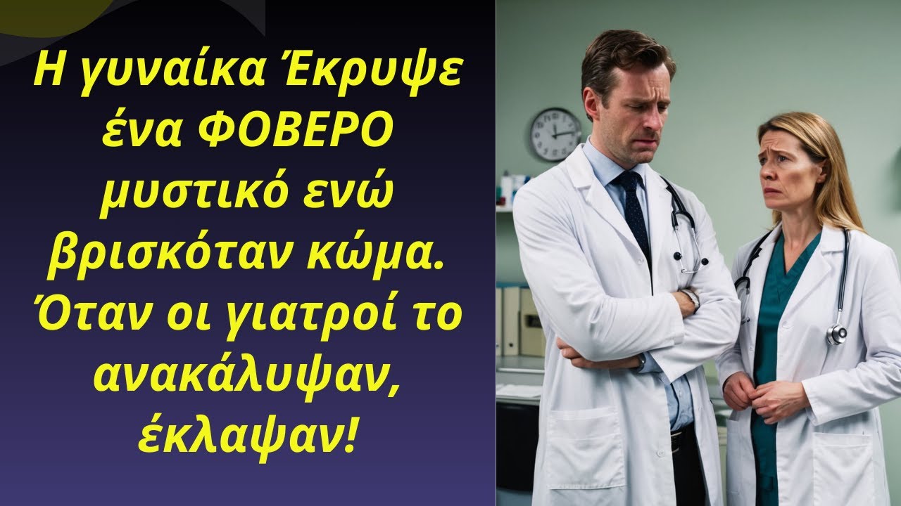 Η γυναίκα Έκρυψε ένα ΦΟΒΕΡΟ μυστικό ενώ βρισκόταν κώμα Όταν οι γιατροί ...