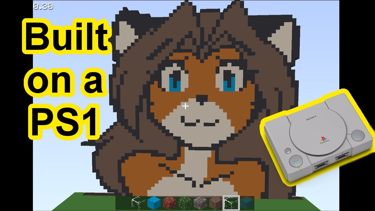 Creating Pixel Art in PS1 Minecraft - YouTube