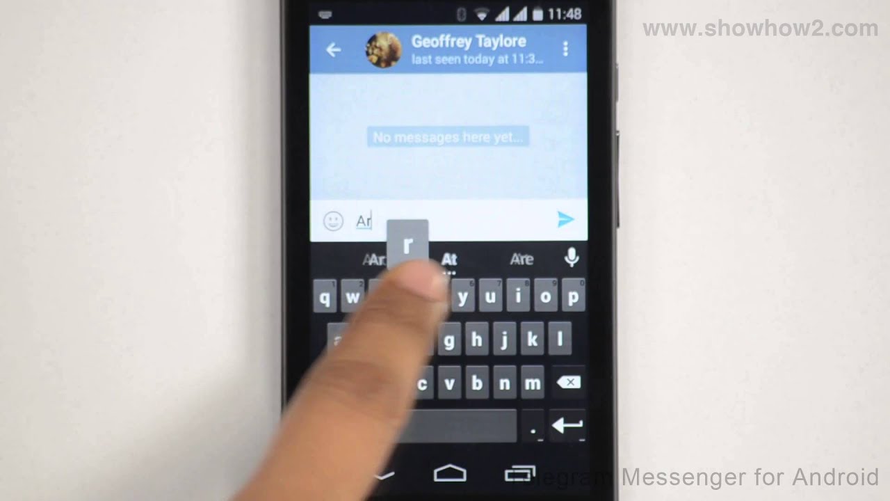 Telegram Messenger For Android - How To Send A New Message - YouTube