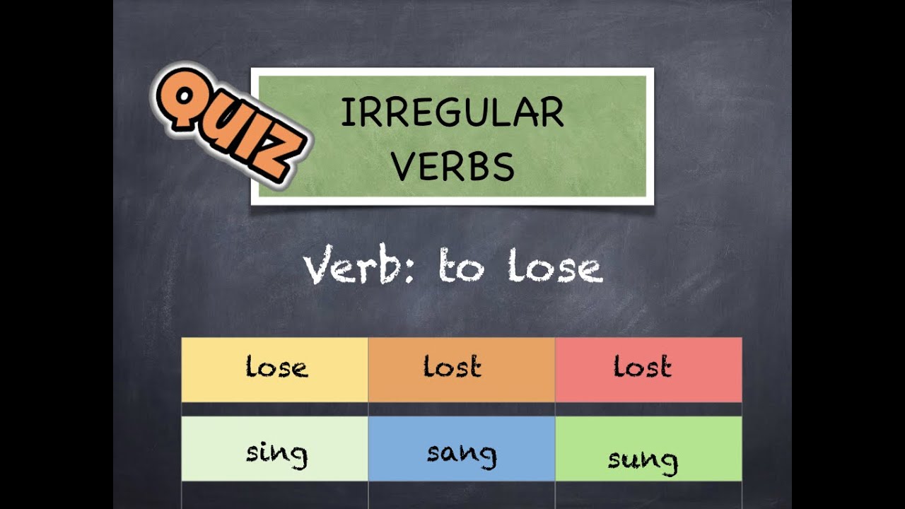 2 Minutes Challenge - Irregular Verbs Quiz 1 - Practise with me - YouTube