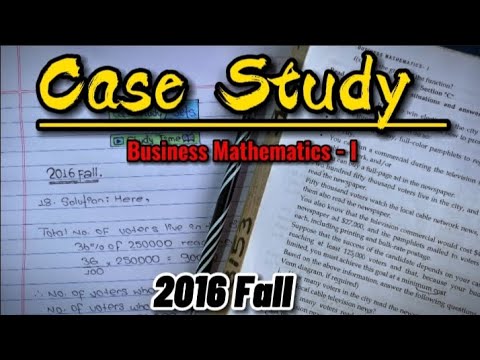 Case Study- Sets || 2016 Fall || Business Mathematics || BBA, BBA-BI ...