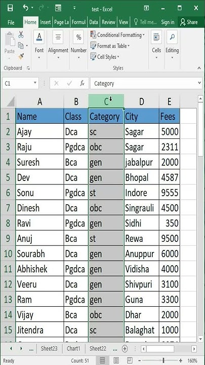 INSERT/DELETE ROW AND COLUMN USING SHORTCUT KEY | DIGITAL BHANDAR - YouTube