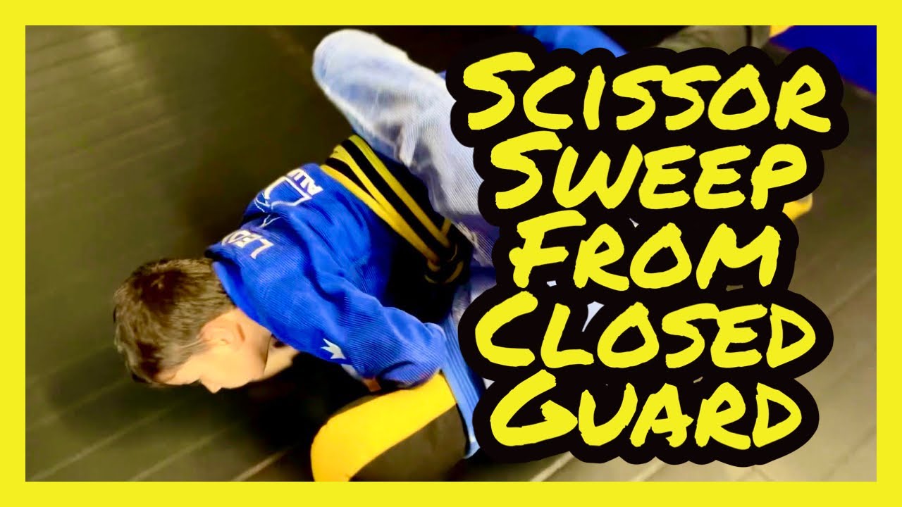 Scissor Sweep From Closed Guard - Kids Jiu Jitsu - YouTube