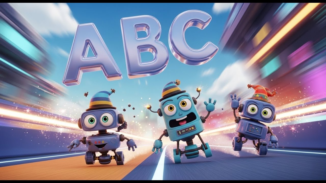 ABC Race with Silly Robots 🤖🏁🔤 | Learn ABC for Kids | Alphabet Learning ...