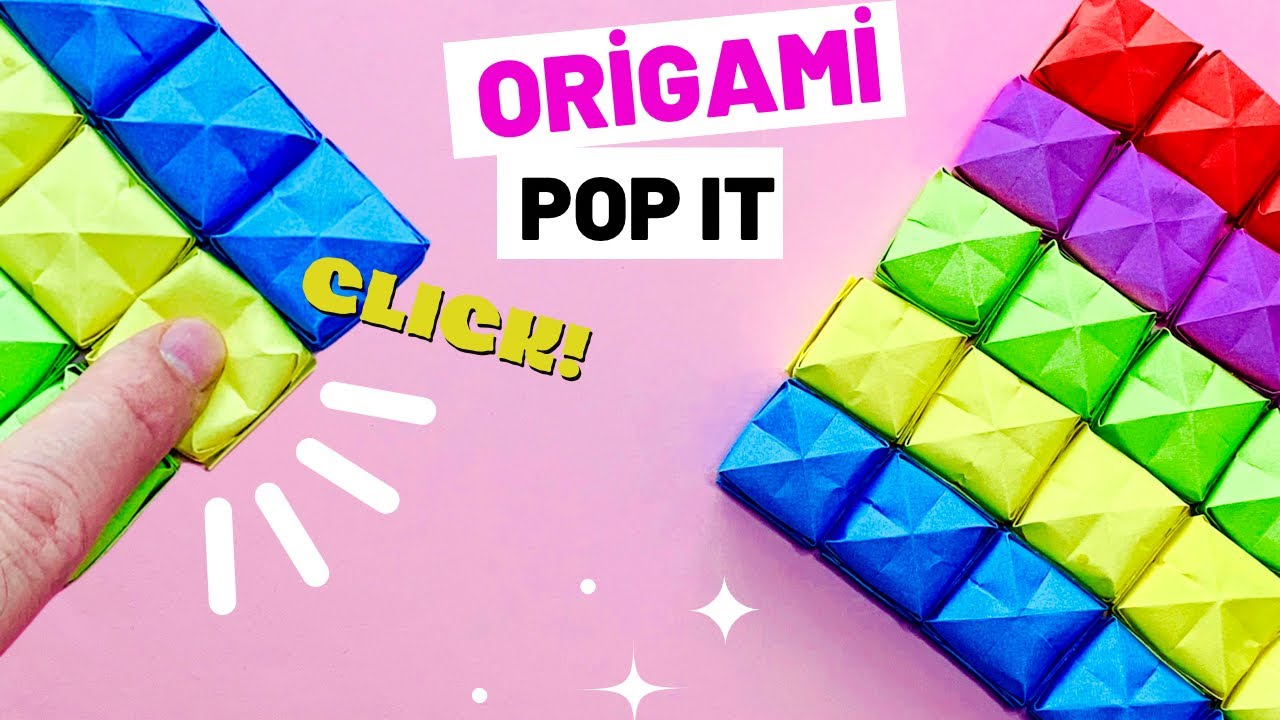 POPİT YAPIMI | Popit Nasıl Yapılır | Origami Fidget | DİY Fidget Toys ...