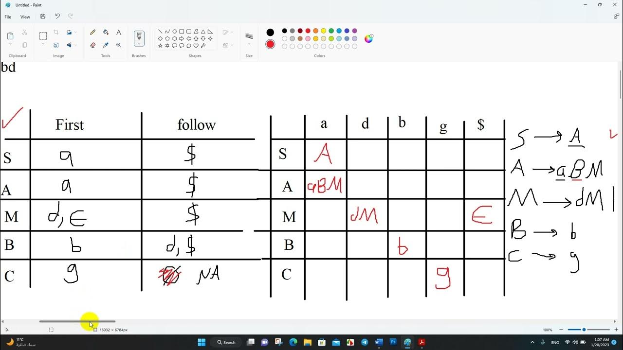 Predictive Parsing with tree - YouTube