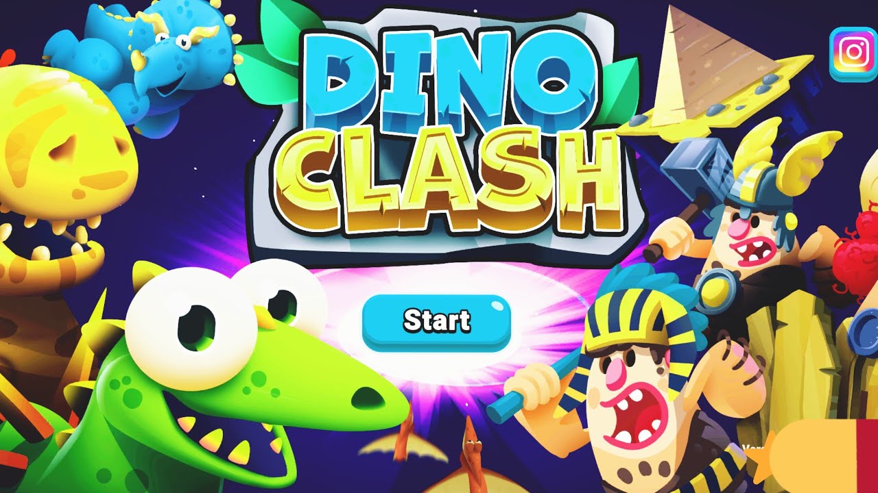 DINO CLASH Gameplay Part #1 ; Dinosaur Battle - YouTube
