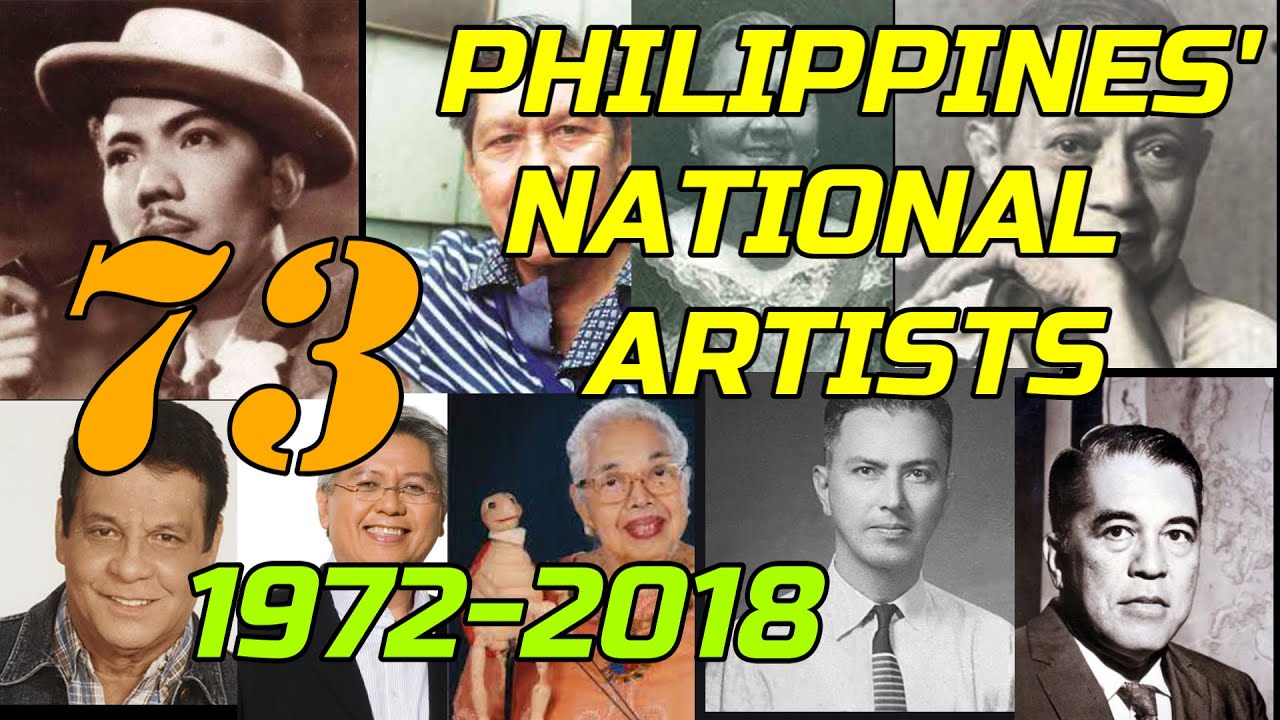 73 PHILIPPINE NATIONAL ARTISTS-1972 to 2018 - YouTube