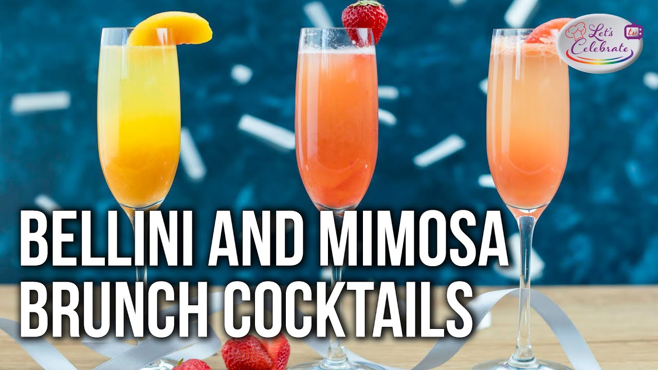 The Bellini and Mimosa - The Best Champagne Brunch Cocktails - YouTube