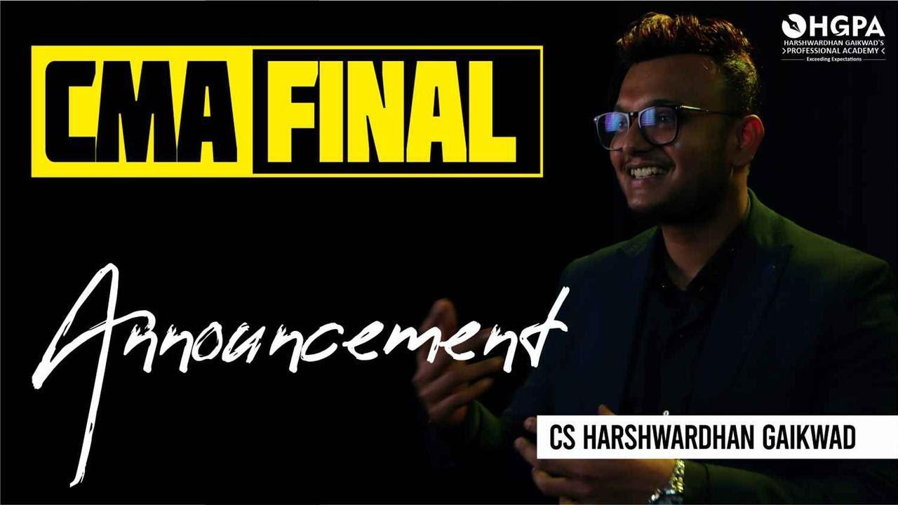 CMA FINAL BATCH ANNOUNCEMENT | ICMAI | CMA FINAL DEC 2022 / JUNE 2023 ...
