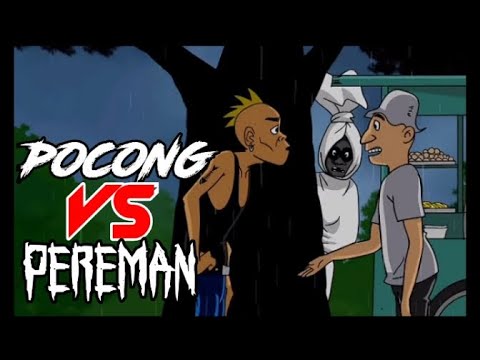 pocong vs pereman-animasi hantu lucu - YouTube
