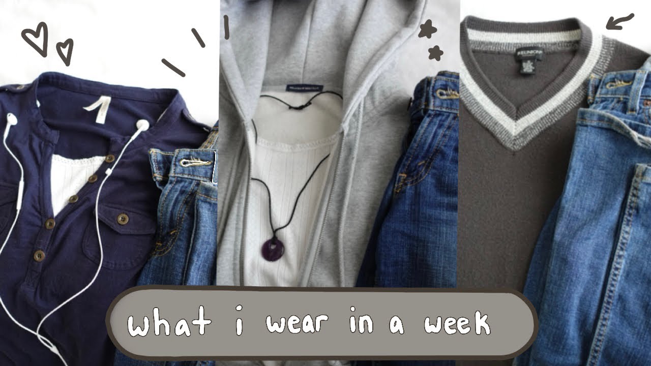 what i wear in a week | vlog, outfit inspo, downtown girl - YouTube