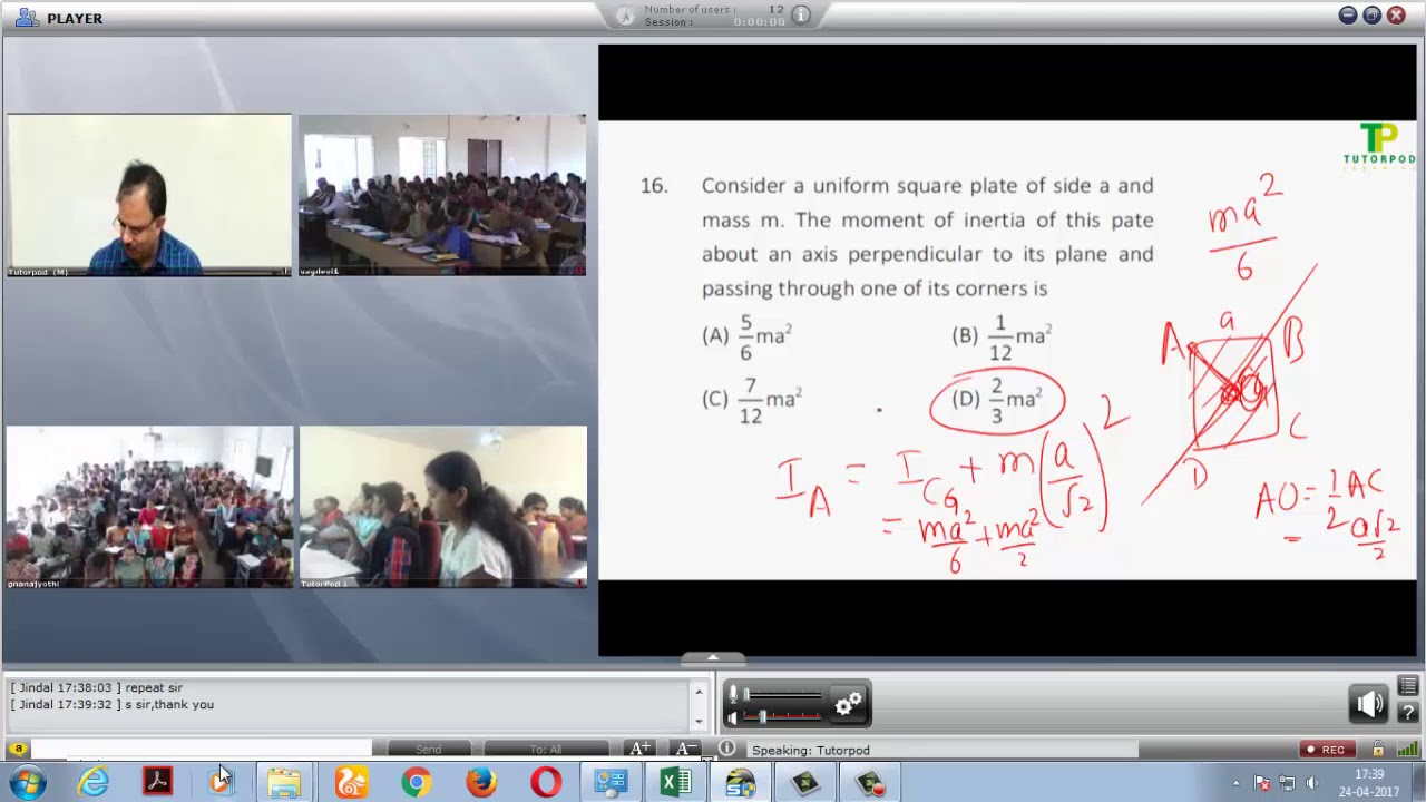 TutorPod online class live demo by Dr Arvind Gambheer - YouTube