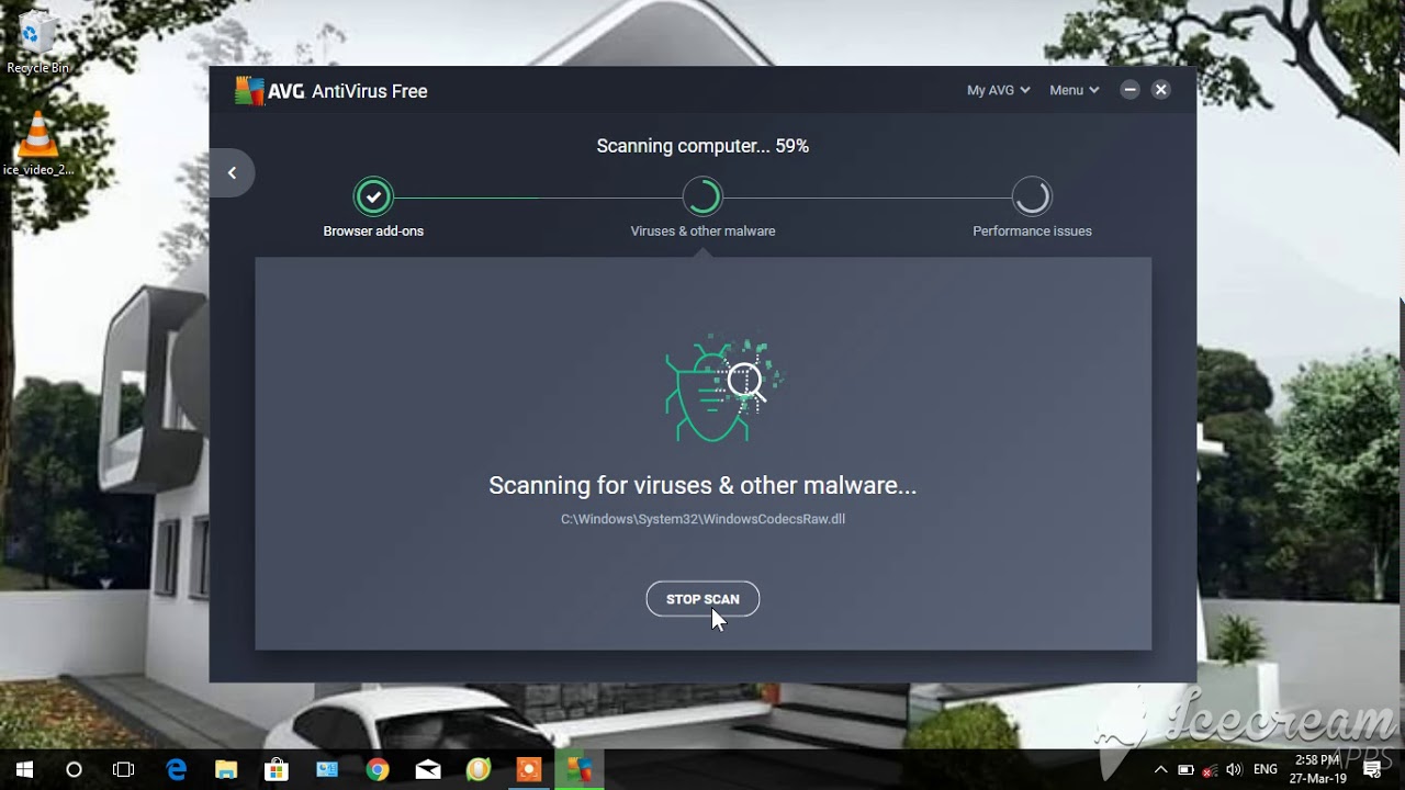 how to scan your computer with AVG antivirus - YouTube