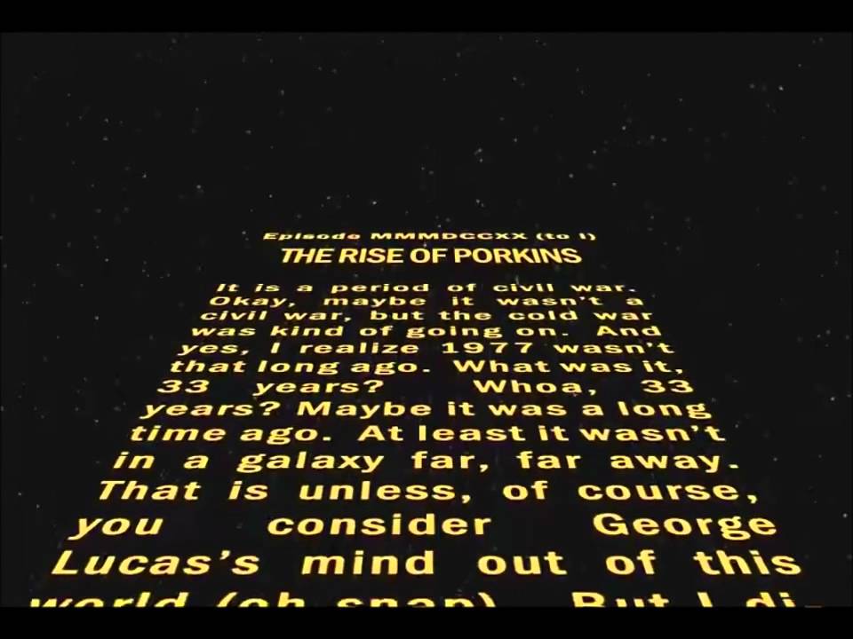 Star Wars Intro Crawling Text Replicated [Final] - YouTube