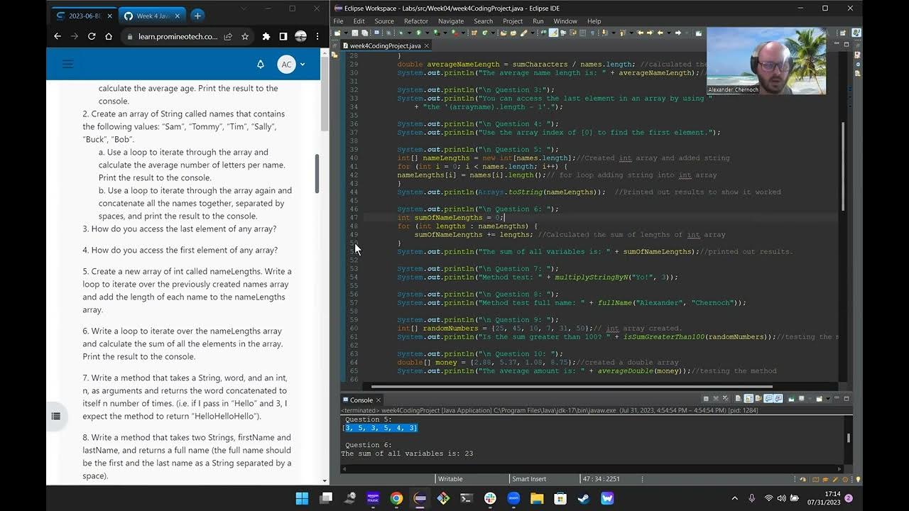 Promenio Tech Java Week 4 Coding Project - YouTube