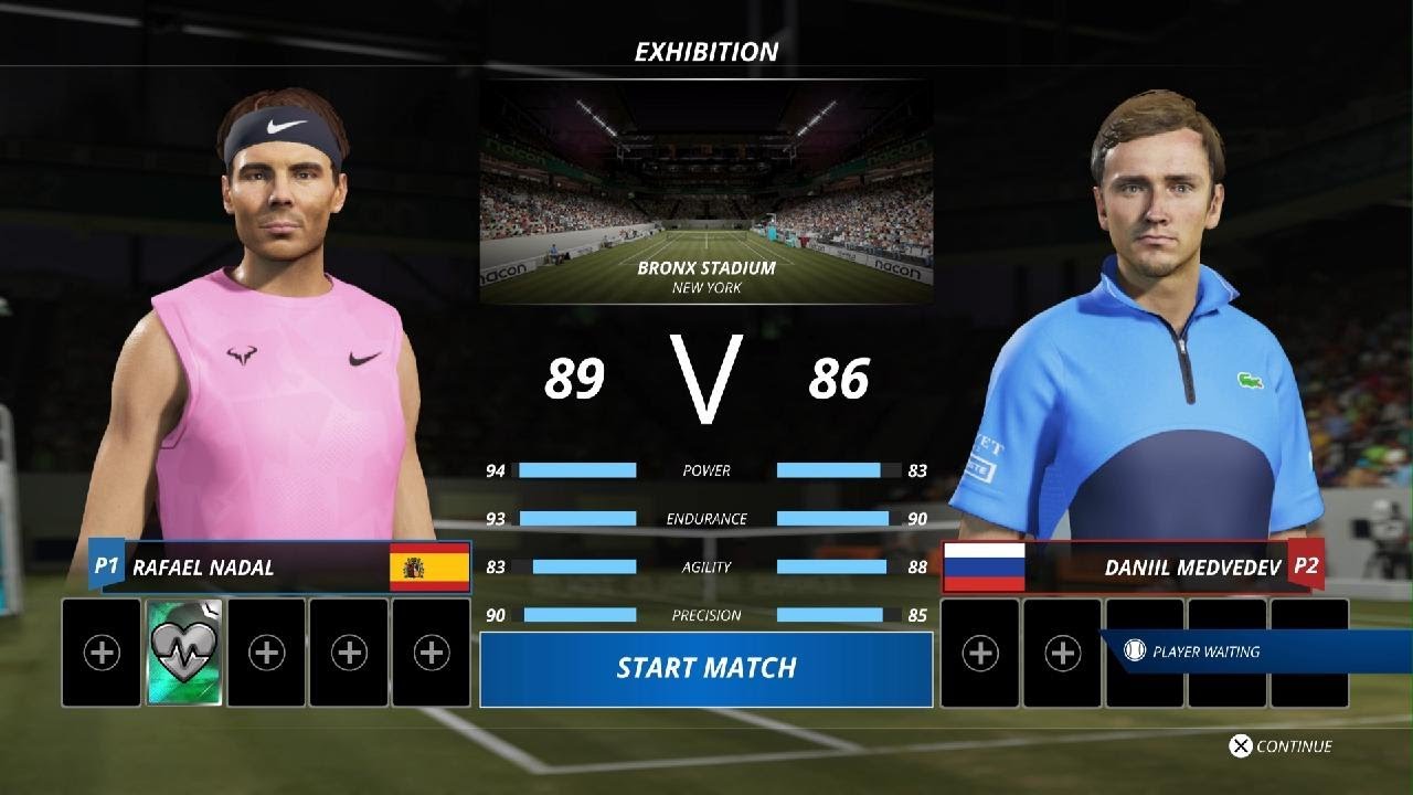 Tennis World Tour 2 - Online Gameplay PS5 - Nadal vs Medvedev - YouTube