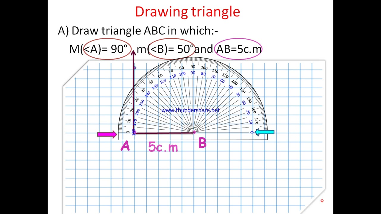 draw triangle - YouTube