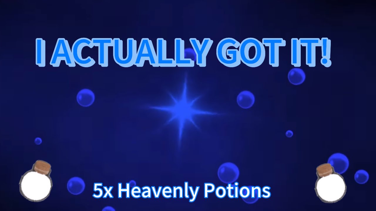 Rolling 5 Heavenly Potions in SOLS RNG - YouTube