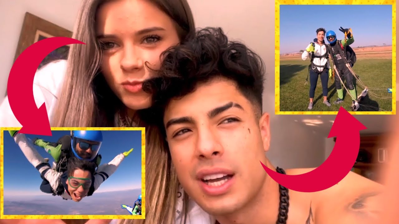 NAIM DARRECHI y MAR LUCAS SALTAN en PARACAIDAS !!!! ️😱 - YouTube