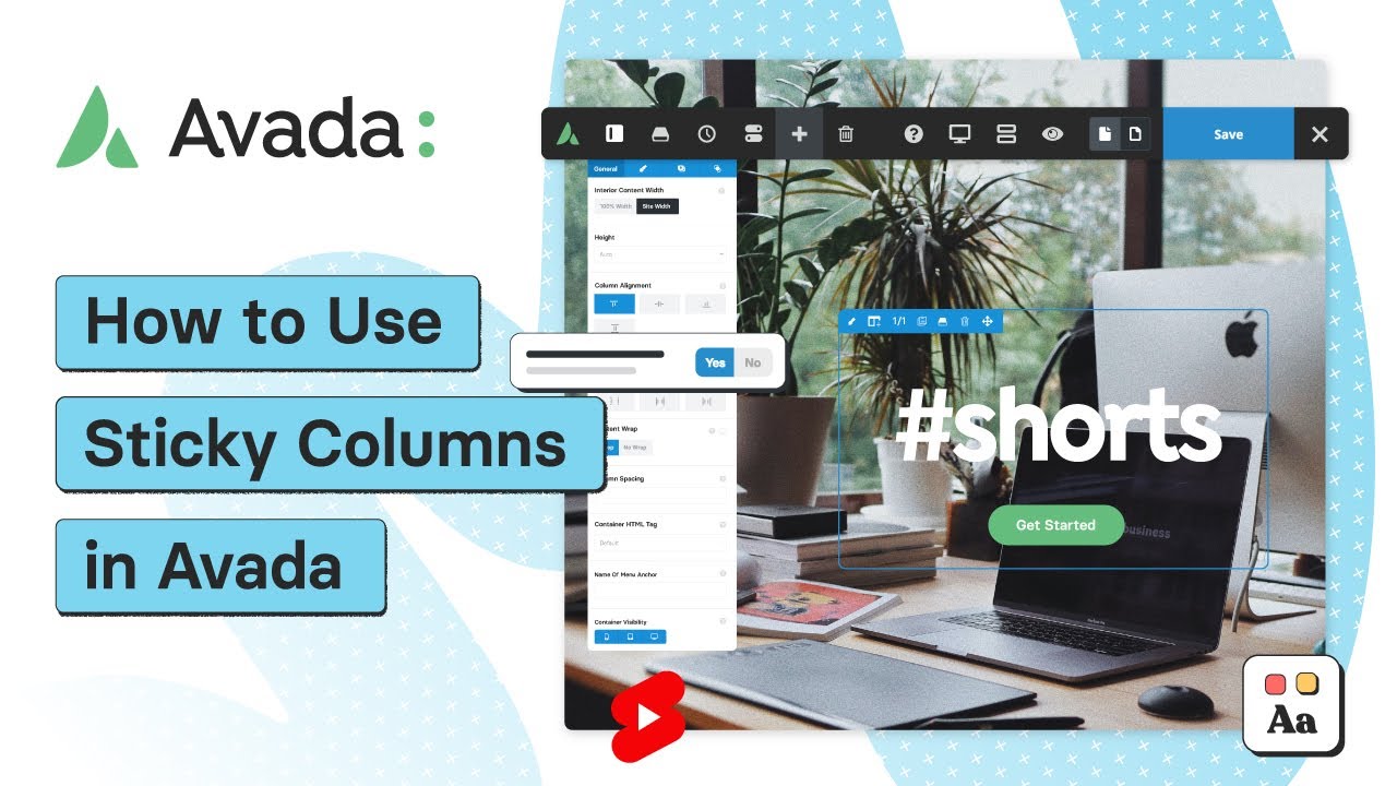 How to Use Sticky Columns in Avada - YouTube