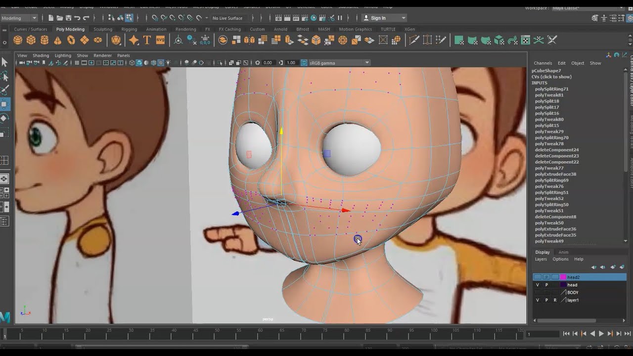 Model hidung manusia kartunik 01 - YouTube