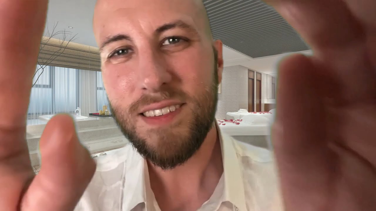Asmr Relaxing Face And Scalp Massage To Help You Sleep Face Touching Personal Attention