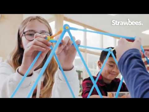 Strawbees Classroom Experiences - Bridges - YouTube