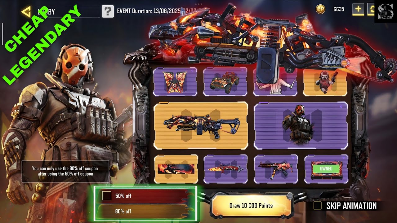 New Choose Your Discount in Sales COD MOBILE | Cheap Legendary Chopper ...