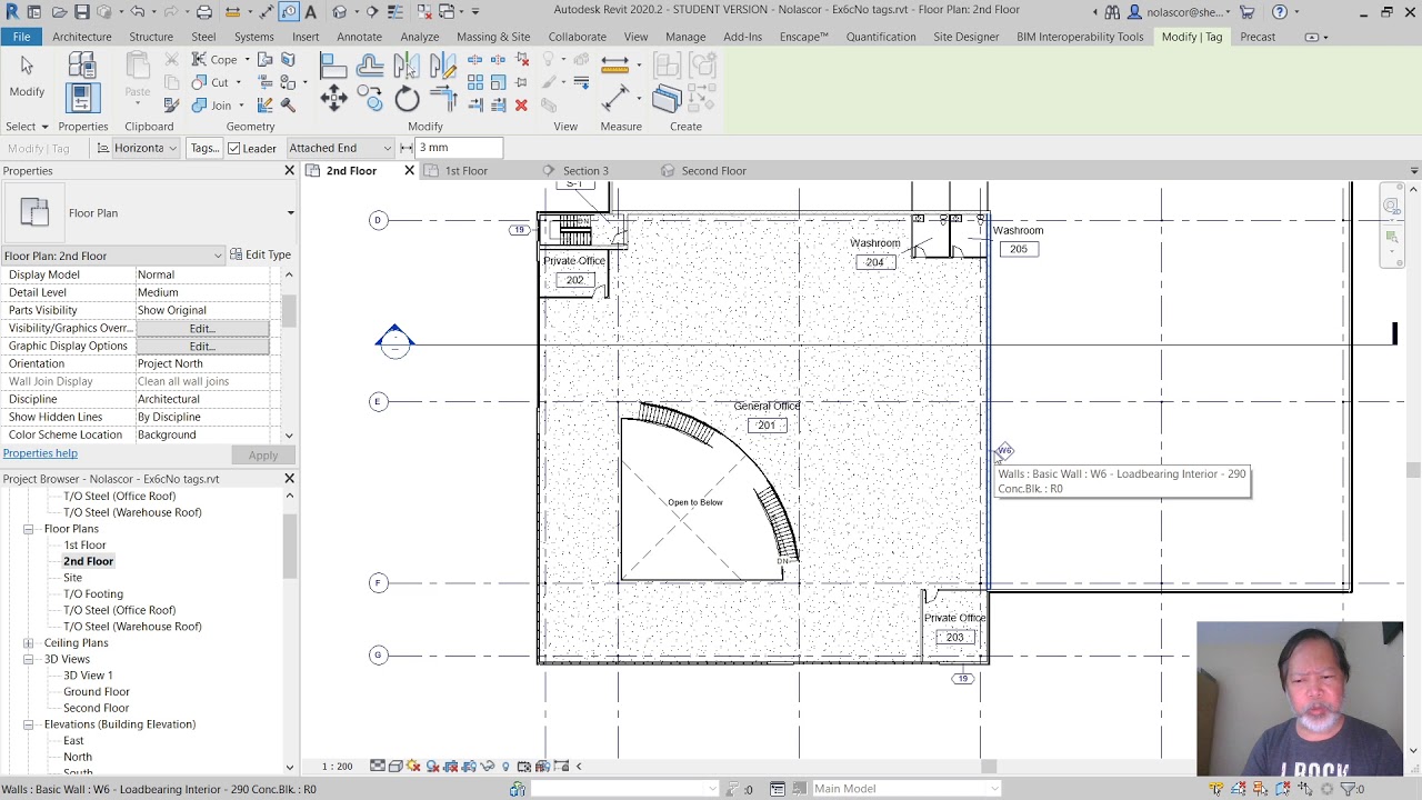 13 Revit Exercise 6 Wall Tags - YouTube