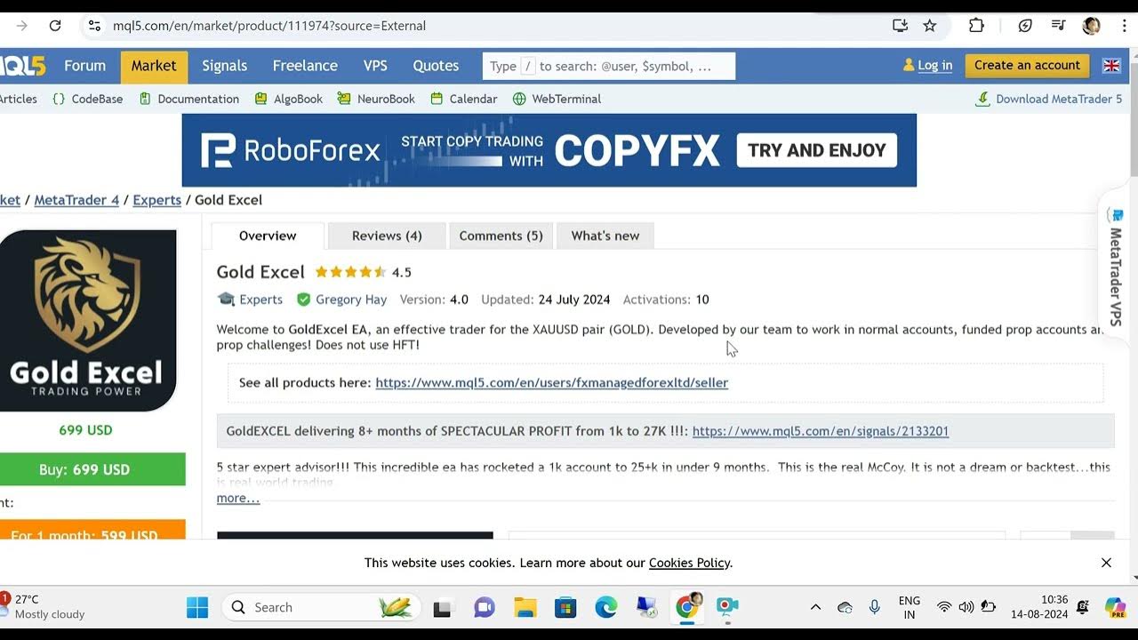 GOLD EXCEL MT4 EA FREE DOWNLOAD WORTH 700$ - YouTube