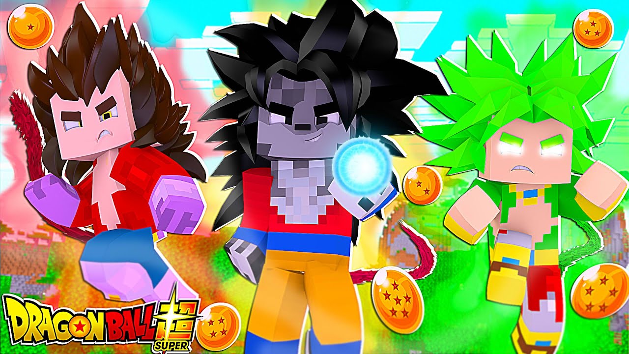 Minecraft : Dragon Ball Survival - SUPER SAIAYAJIN 4 DO GOKU, VEGETA E ...