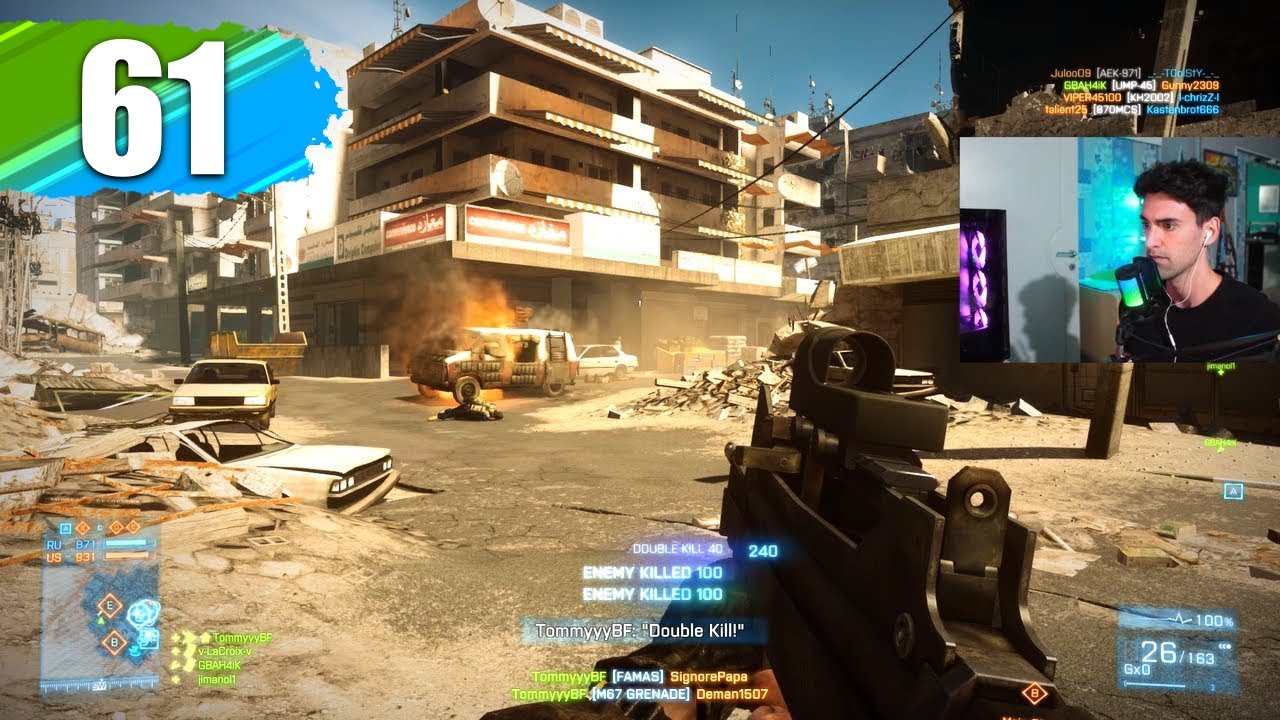 Battlefield 3: Multiplayer Highlights - Road to Max Rank #61 - YouTube