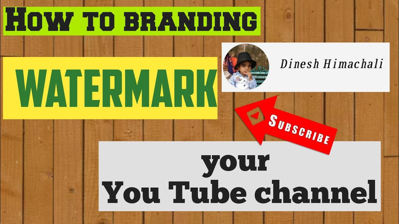 How to branding watermark YouTube channel - YouTube