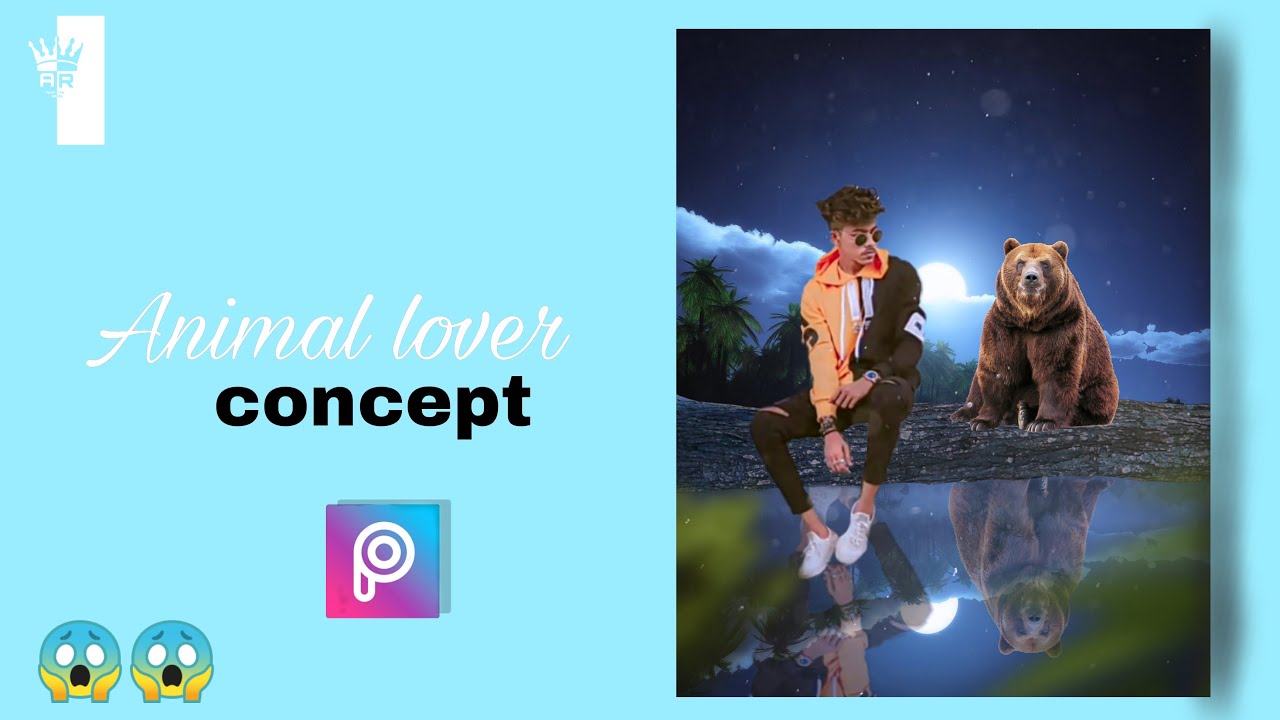 picsart Animal lover photo editing /bear photo editing😱🤩😱#Ayushrajedits ...