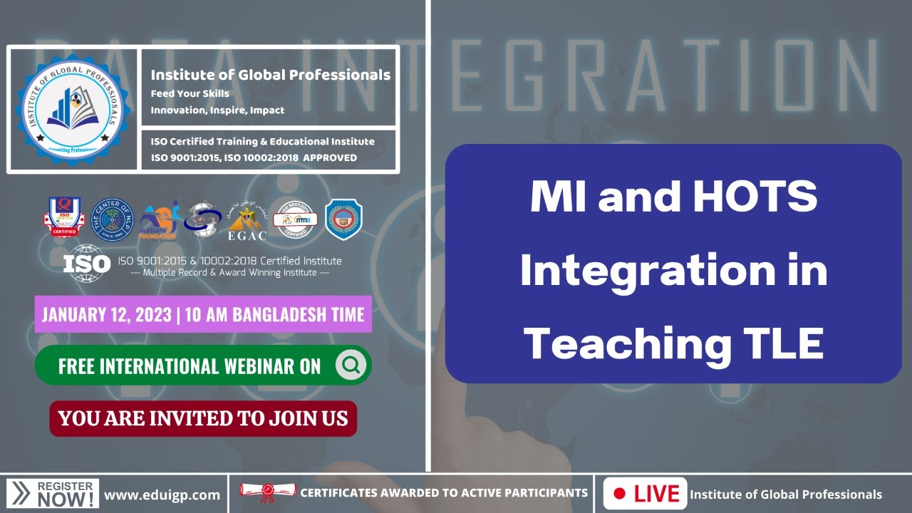 MI and HOTS Integration in Teaching TLE - YouTube