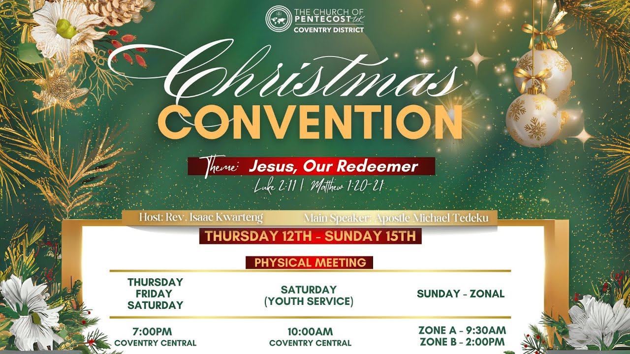 CHRISTMAS CONVENTION DAY 3 - COVENTRY DISTRICT - YouTube