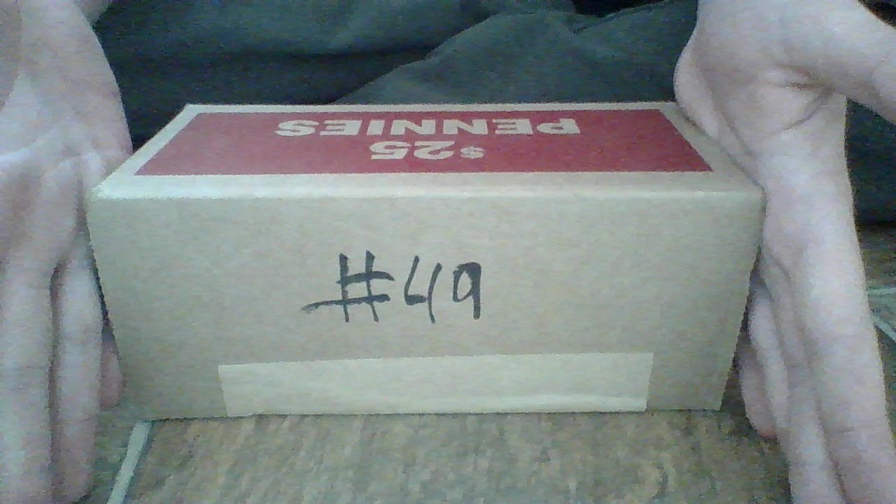 49th penny box; Brand new box, with machine wrapped rolls! - YouTube